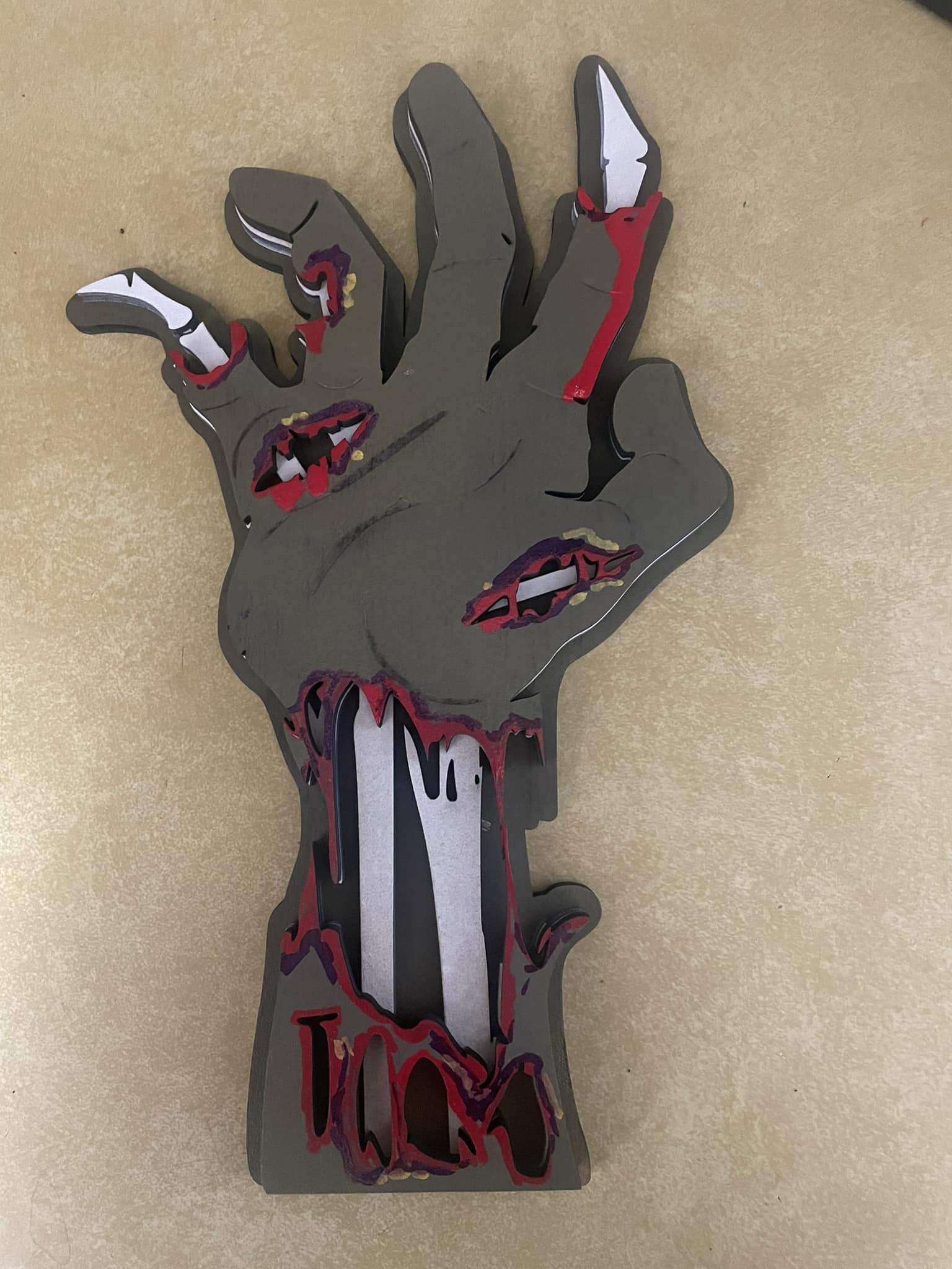 Zombie Hand Digital File - SVG, Lightburn, Illustrator, & DXF - Etsy