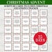 Christmas Advent Scripture Cards 25 Day Bible Verse Countdown PDF ...
