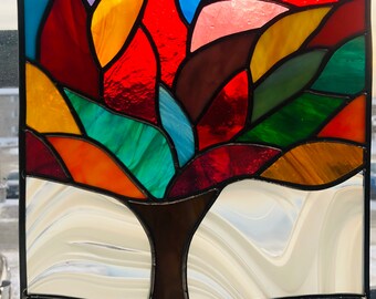 Stained Glass Tree - Etsy