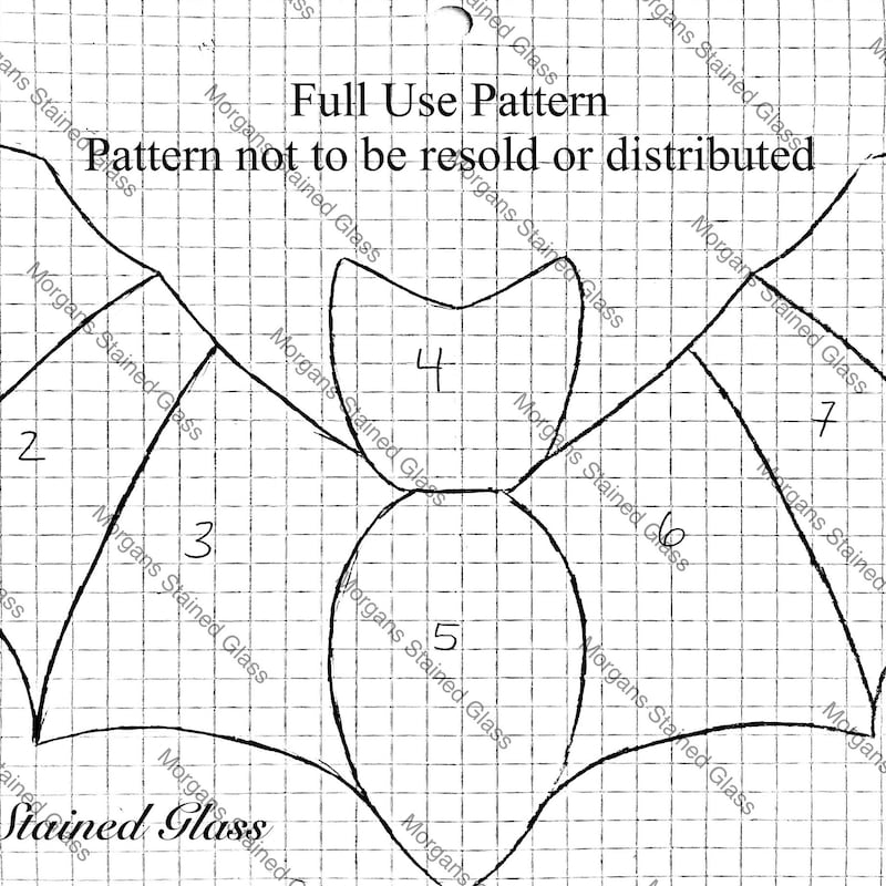 Bat Stained Glass - Etsy