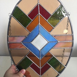Stained Glass Oval Downloadable PDF Pattern, Stained Glass Pattern ...