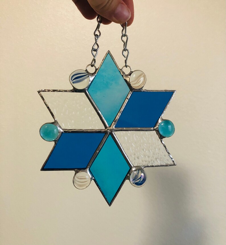 Stained Glass Diamond Pinwheel, Multiple Color Options, Rainbow ...