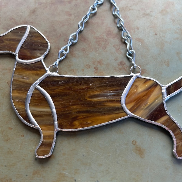 Stained Glass Dachshund Weiner Dog - Etsy