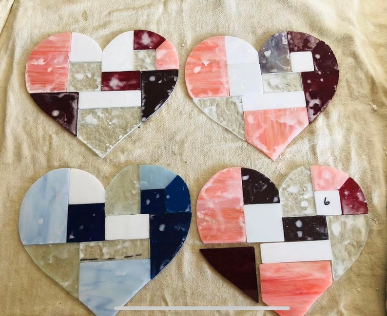 Stained Glass Heart Pattern Downloadable Pdf Pattern Stained Glass 9213
