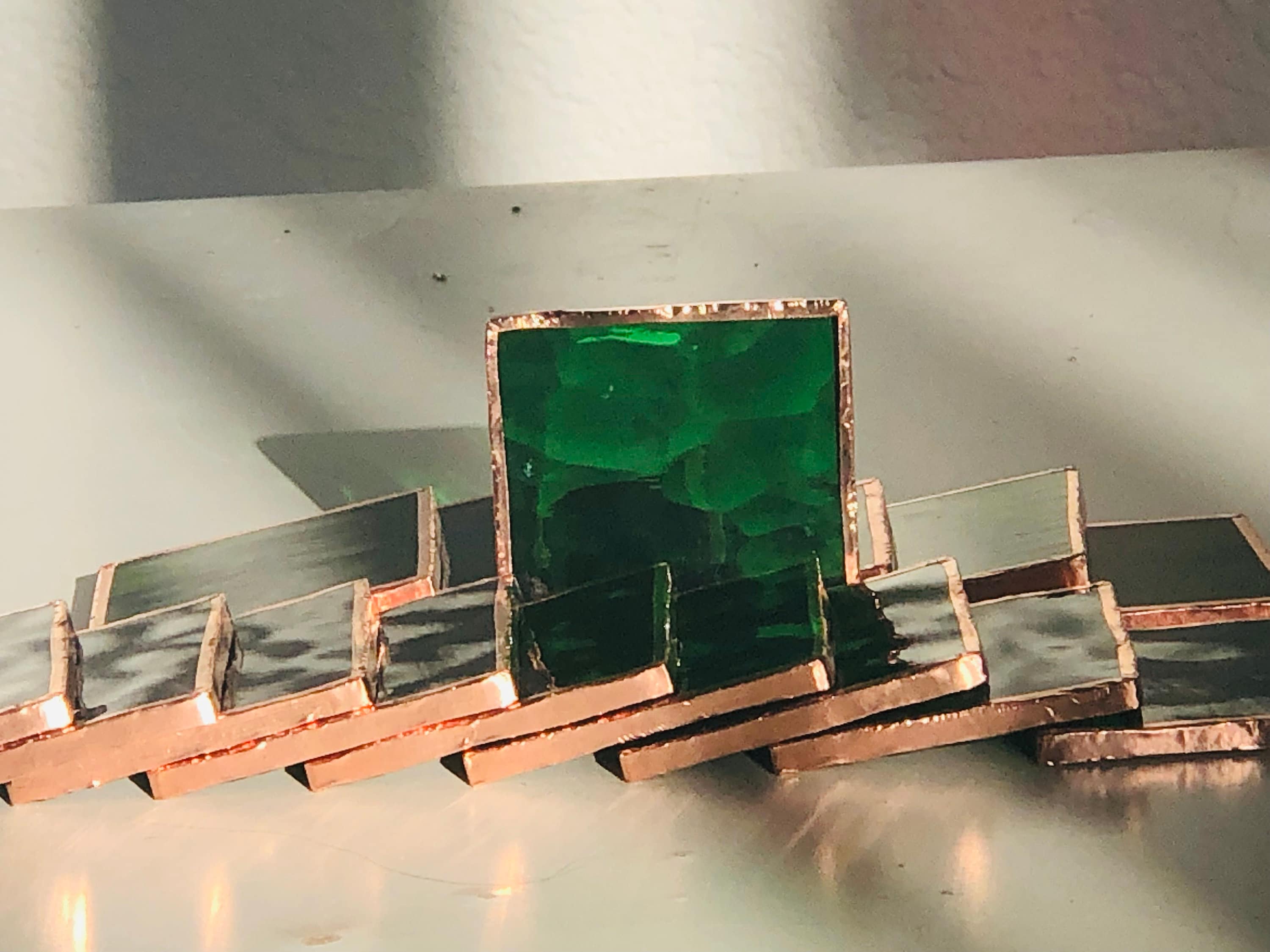 Pre Cut and Foiled Stained Glass Squares Variety Pack - Etsy