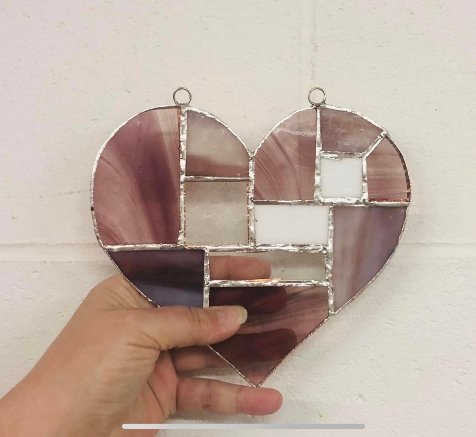 Stained Glass Heart Pattern, Downloadable PDF Pattern, Stained Glass ...