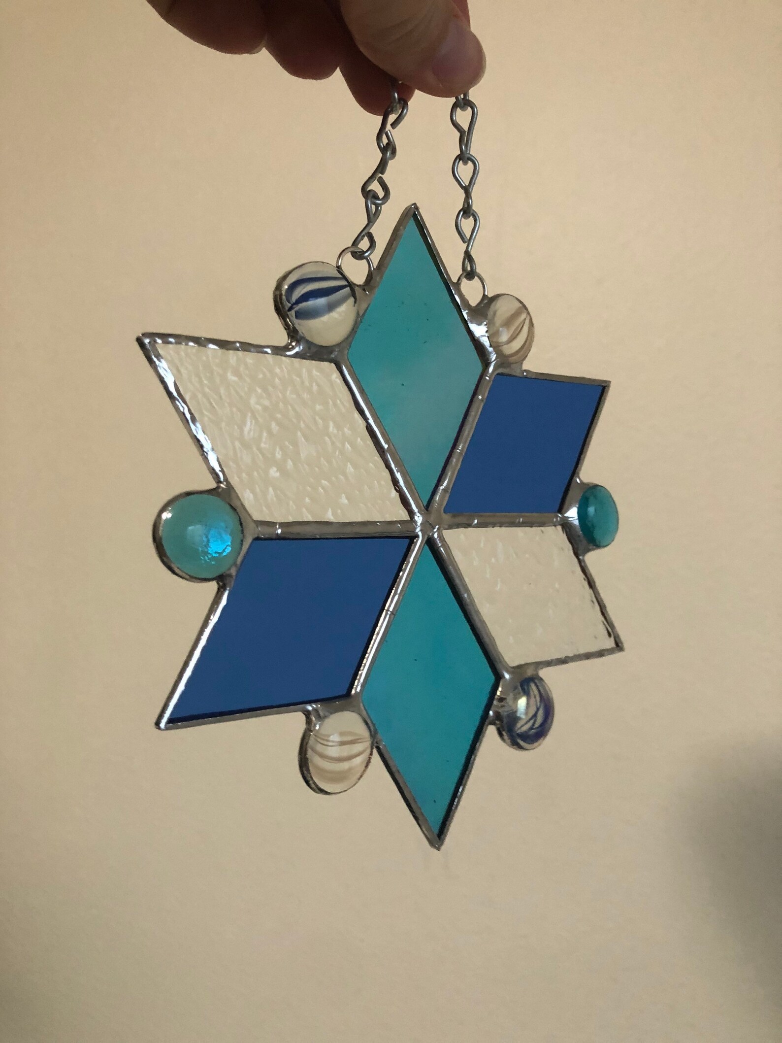 Stained Glass Diamond Pinwheel, Multiple Color Options, Rainbow ...