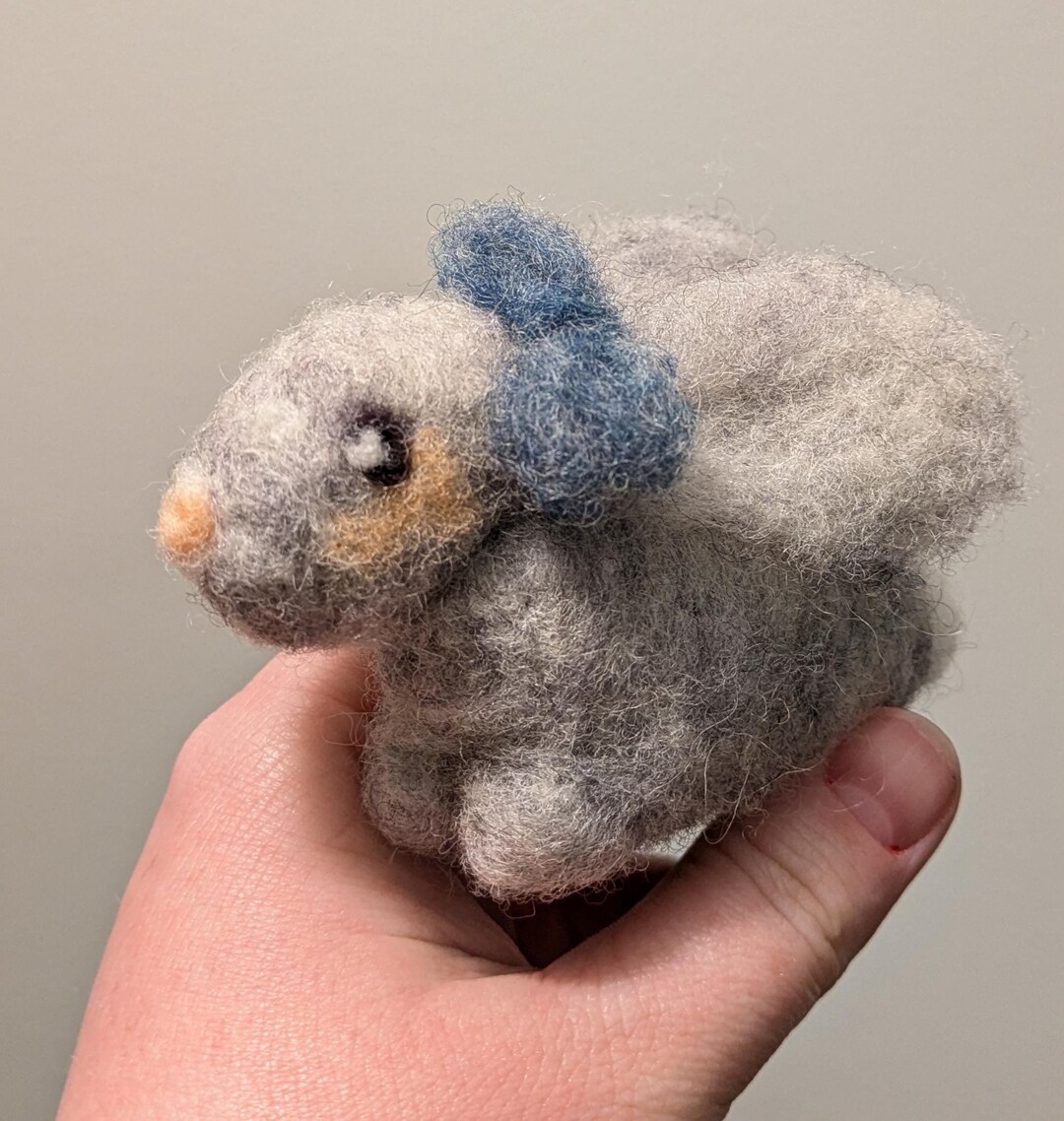 Needle Felted Rabbit - Etsy