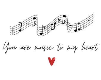 Music Puns Valentine | Etsy