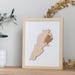 Maple Wood Lebanon Map Art: Engraved Cedar Tree, Birch Frame (8” X 10 ...