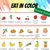 Kids' Nutritional Poster BUNDLE Eat in Color Rainbow-inspired Fruits ...