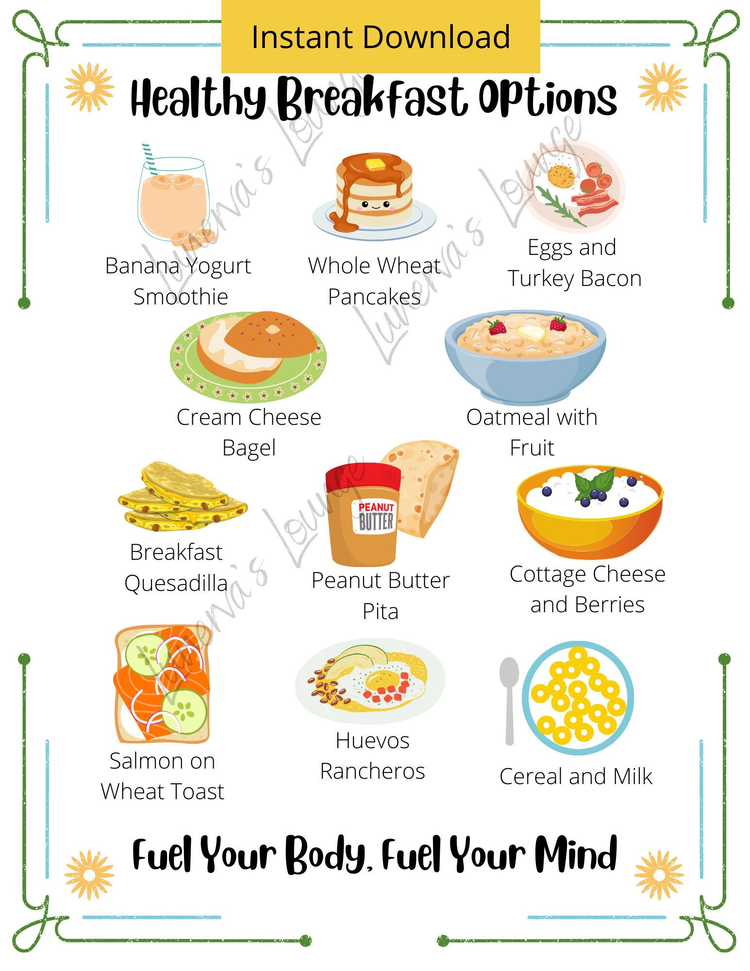 Poster Building A Healthy Breakfast
