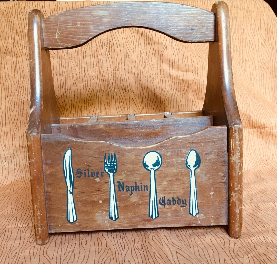 Vintage Cutlery Holder - Etsy
