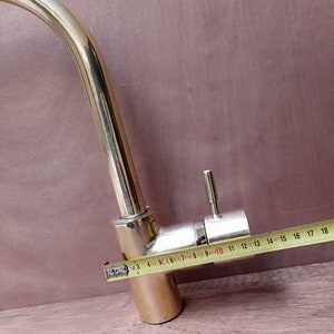 Exquisite Elegance: Unlacquered Brass Single Hole Basin Faucet and ...