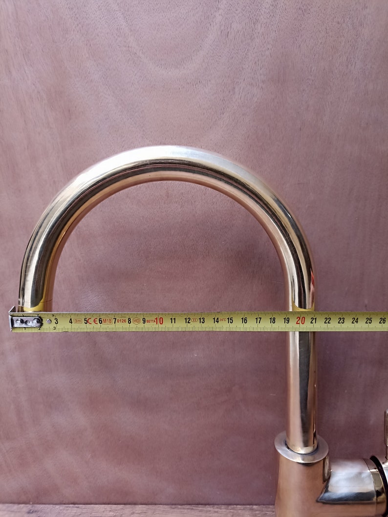 Exquisite Elegance: Unlacquered Brass Single Hole Basin Faucet and ...