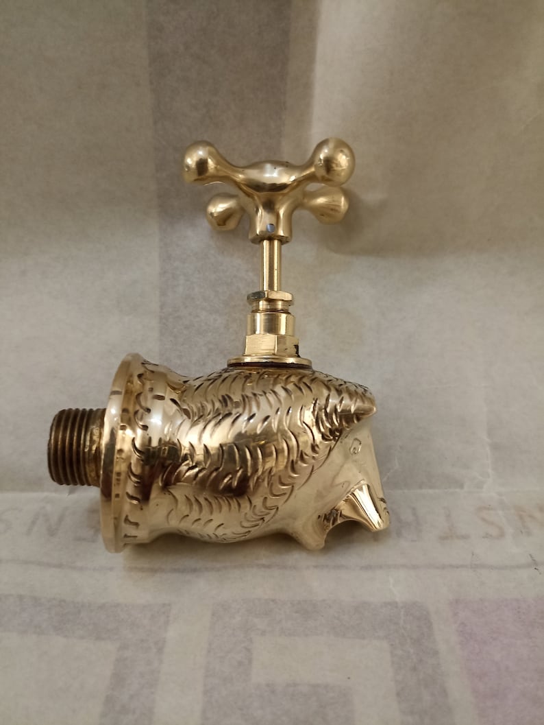 Artisan-crafted Moroccan Lion Head Faucet - Unique Bathroom & Garden ...