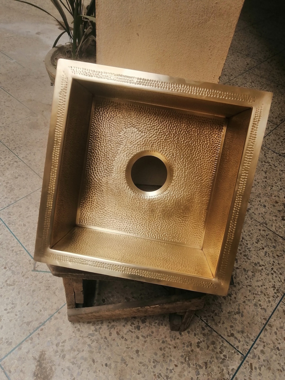 Solid Unlacquered Brass Undermount Hammered Sink,kitchen Bar Sink ...
