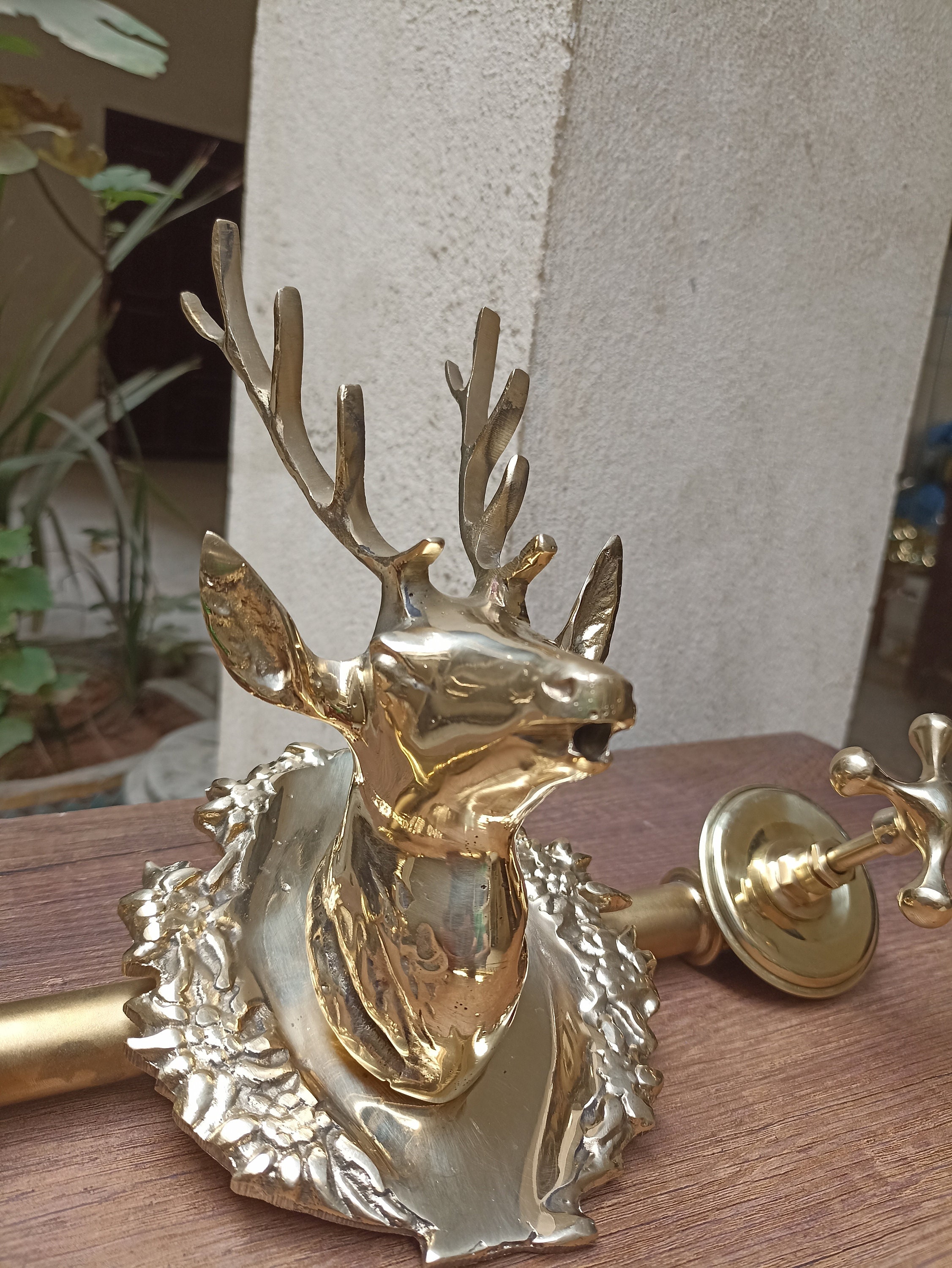 Elegant Brass Deer Head Faucet With Brass Valve Perfect for Bathroom ...