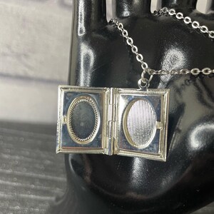 Engraved Book Photo Locket/personalised Rectangular Picture Holder ...