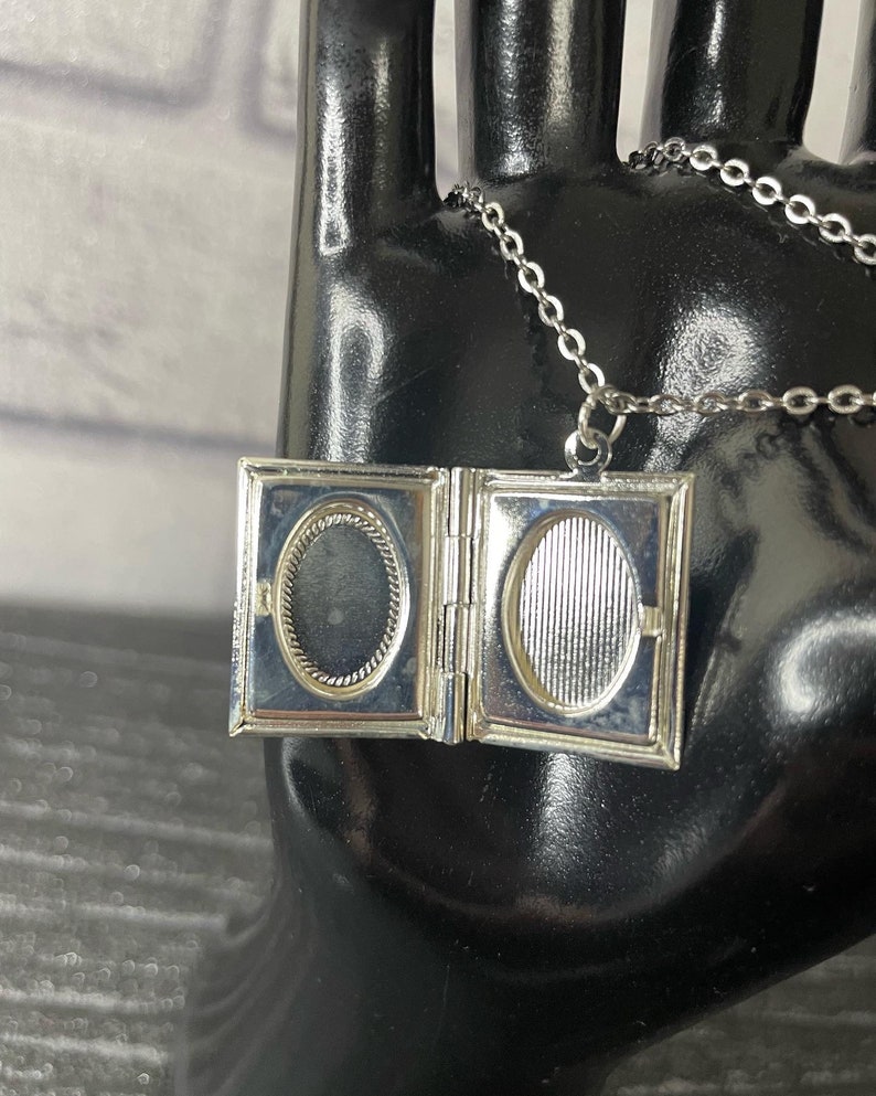 Engraved Book Photo Locket/personalised Rectangular Picture - Etsy