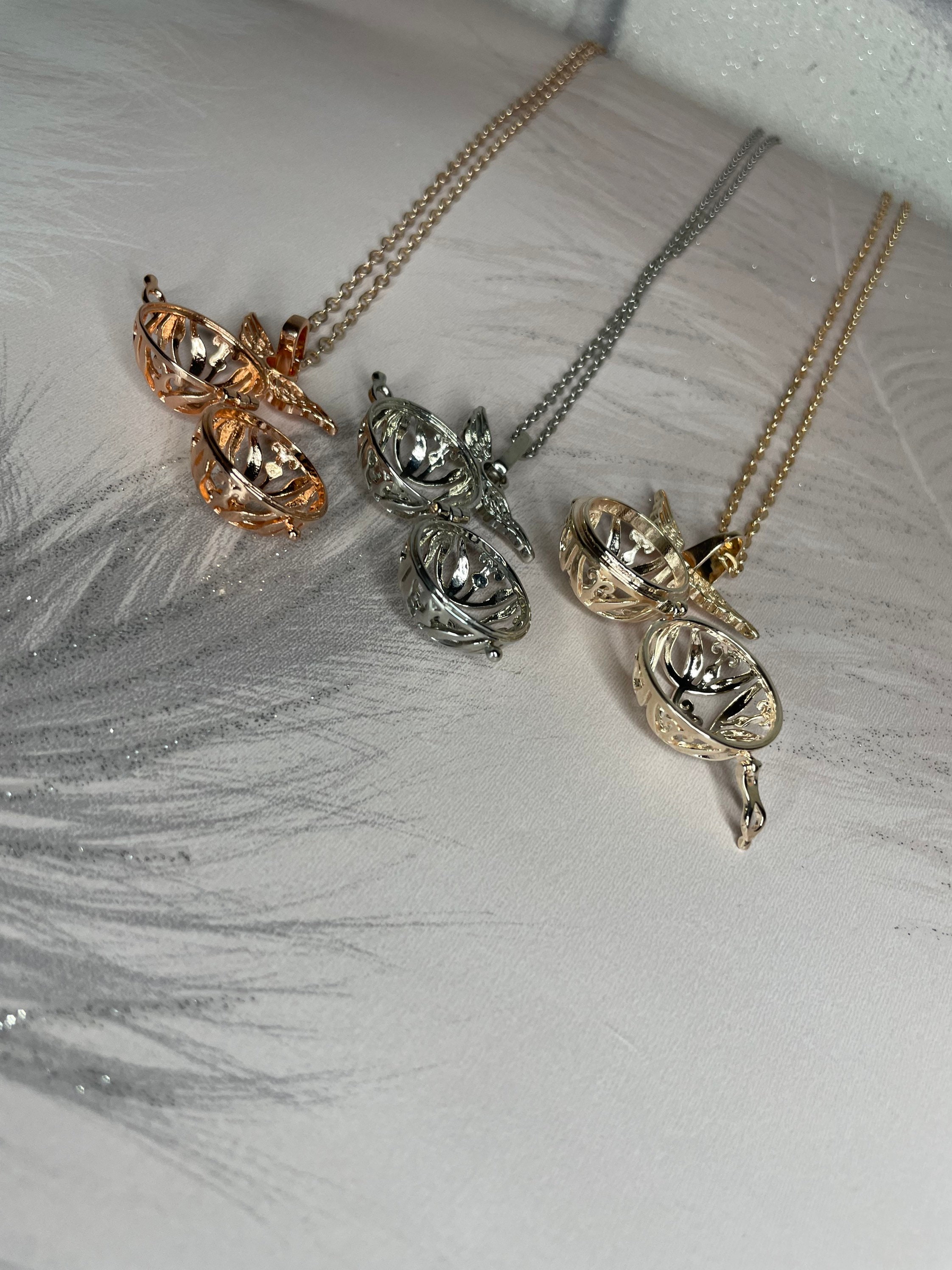 Winged Cage Locket Crystal Holder Gemstone Chakra Pendant - Etsy