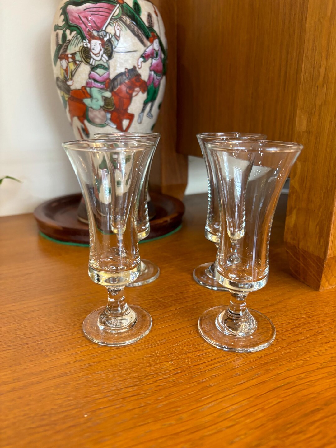Vintage Traditional Sherry Glasses Set of Four. - Etsy