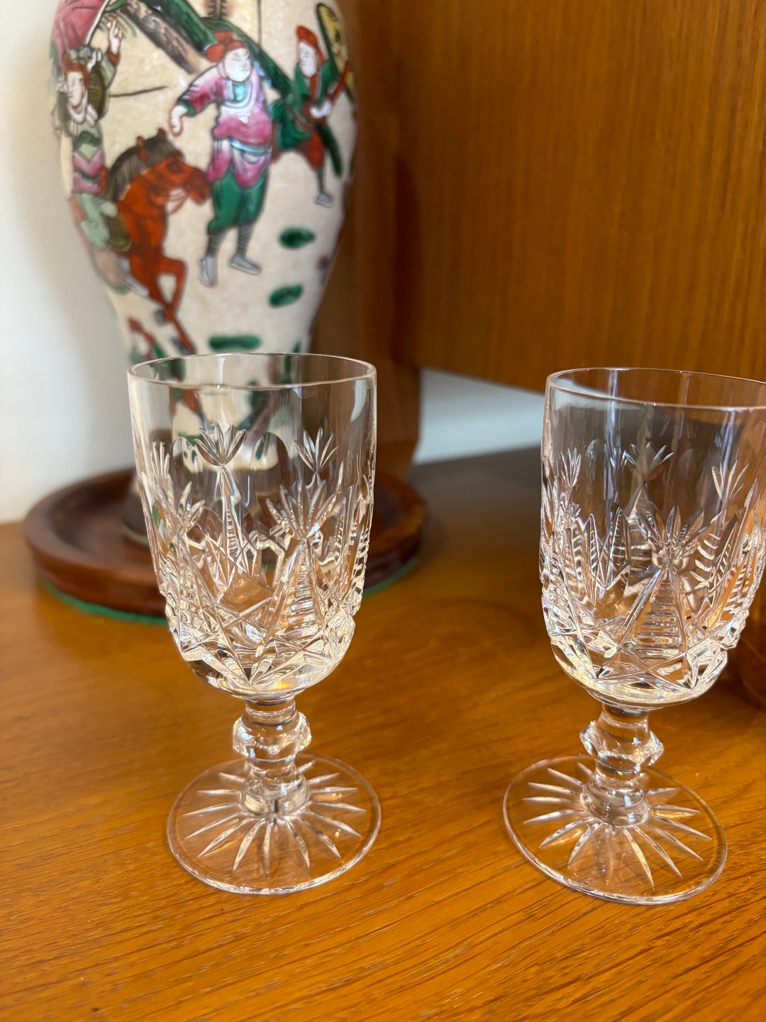 Vintage Crystal Shot, Sherry Glasses, Set of Two. - Etsy