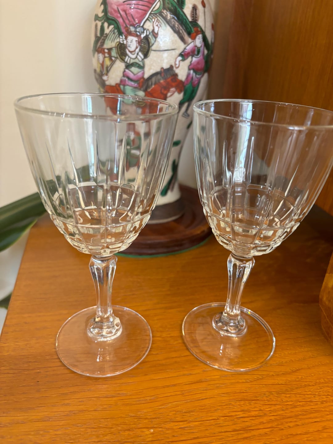 Vintage Luminarc France Wine Glasses Set of Two. - Etsy