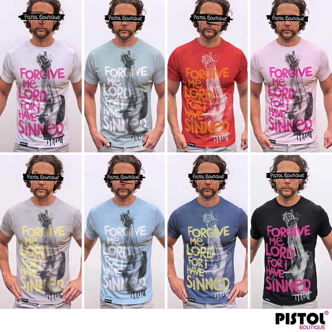 Pistol Boutique Men's Standard Fit "forgive Me Lord for I Have Sinned ...