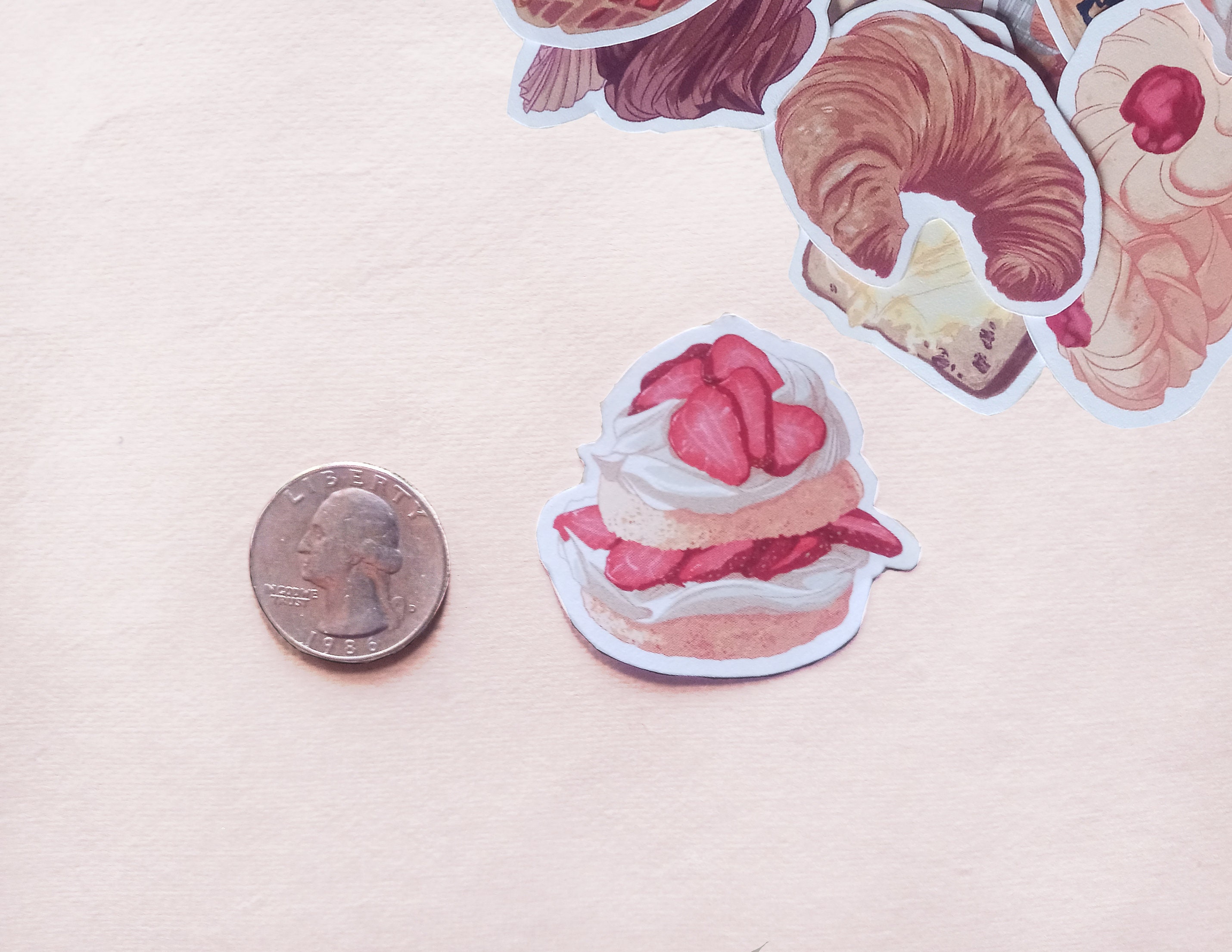 Cute Stationary Sticker Food Art Set - Bakery & Dessert Theme - Etsy