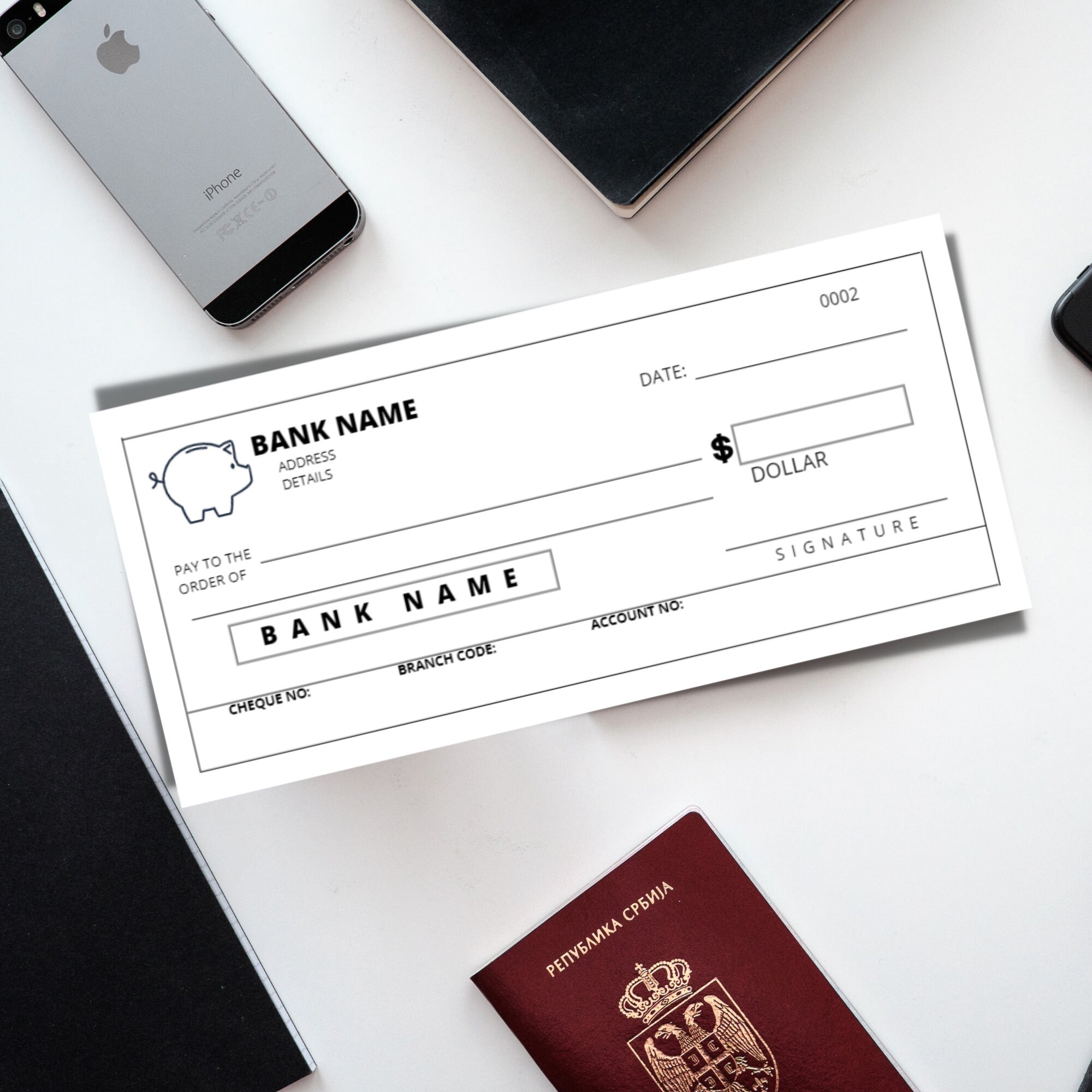 Blank Cheque Template Editable Blank Cheque Printable - Etsy Canada