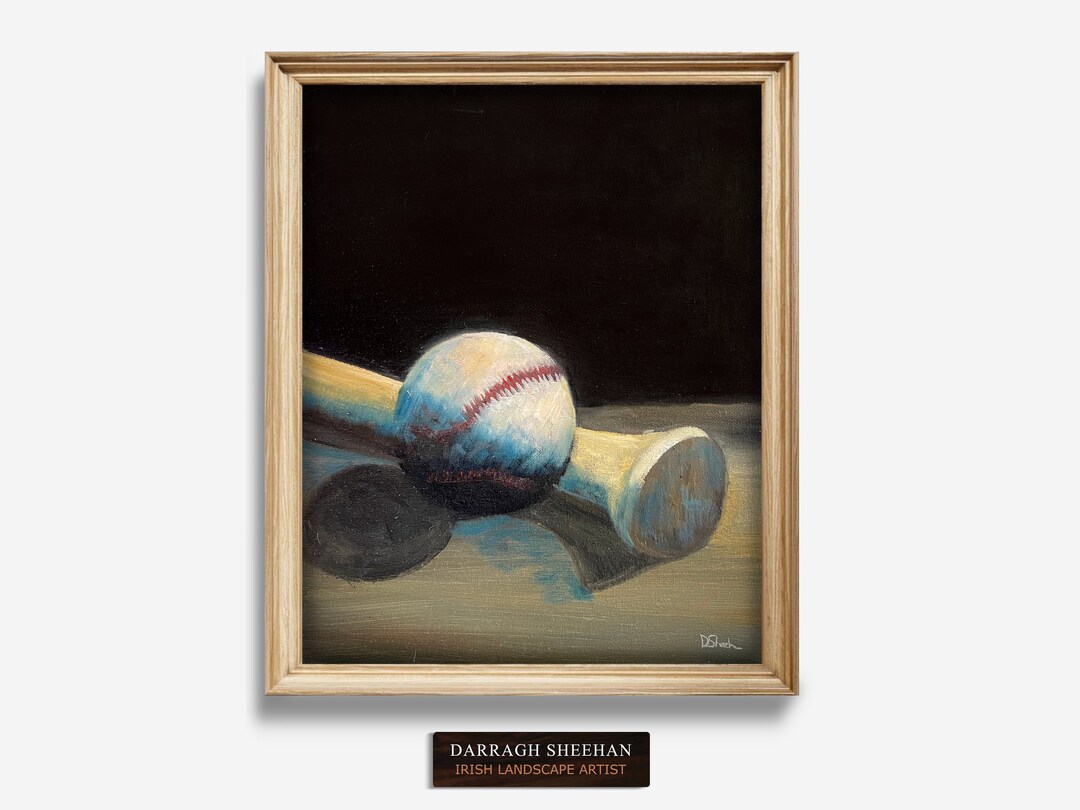 Baseball Oil Painting Fine Art Print | Signed | Artist Darragh Sheehan ...