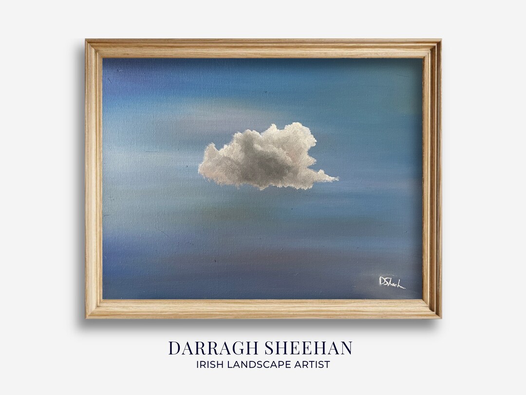 Cloud Landscape Oil Painting Fine Art Print Signed Artist Darragh ...