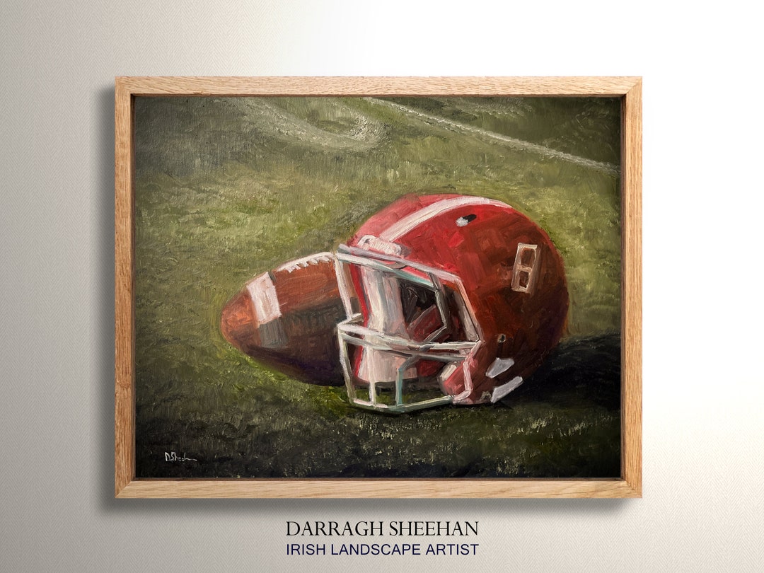 Football Oil Painting Fine Art Print Signed Artist Darragh - Etsy