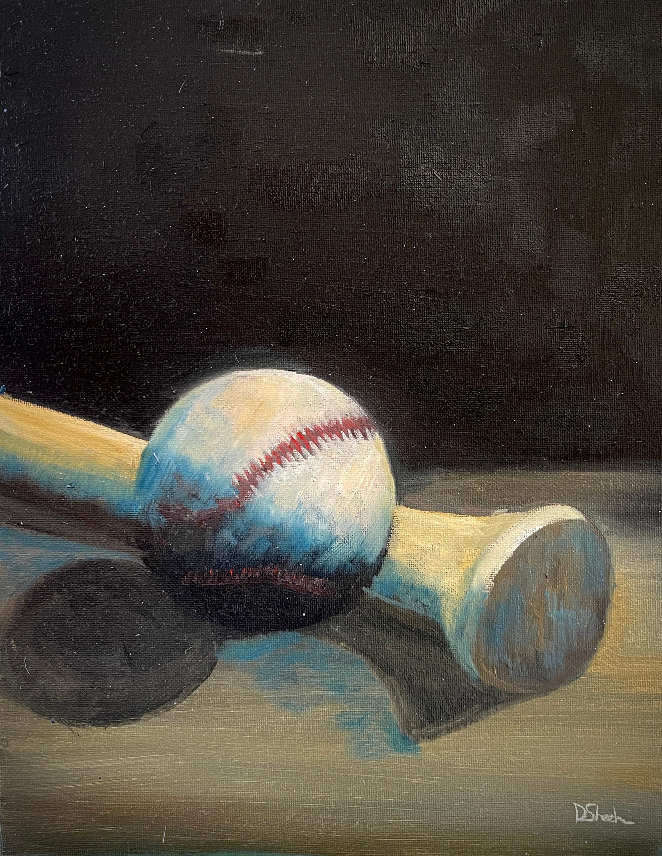 Baseball Oil Painting Fine Art Print | Signed | Artist Darragh Sheehan ...