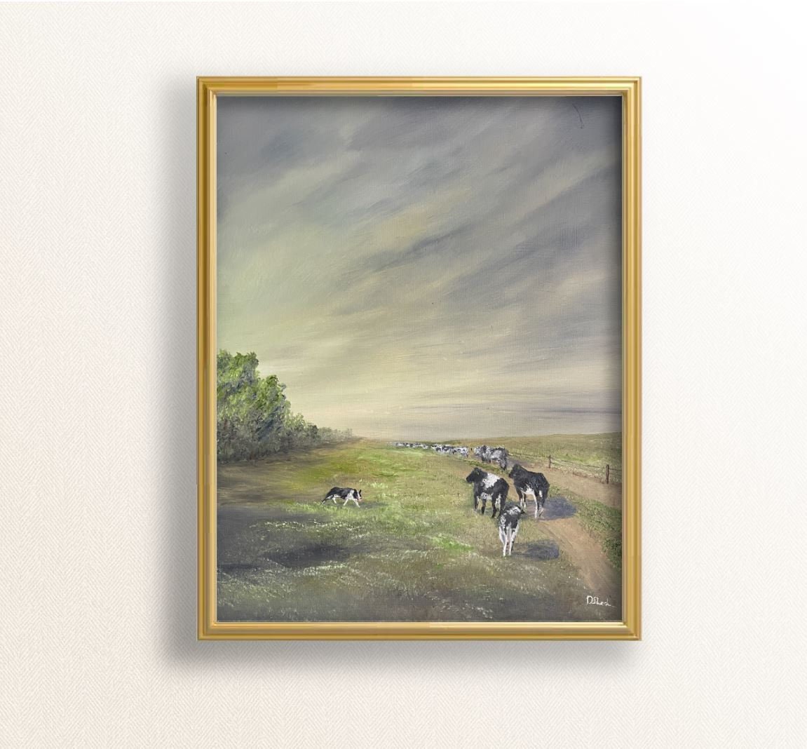 Beautiful Landscape Oil Painting Ballinbrittig Cork Irish - Etsy