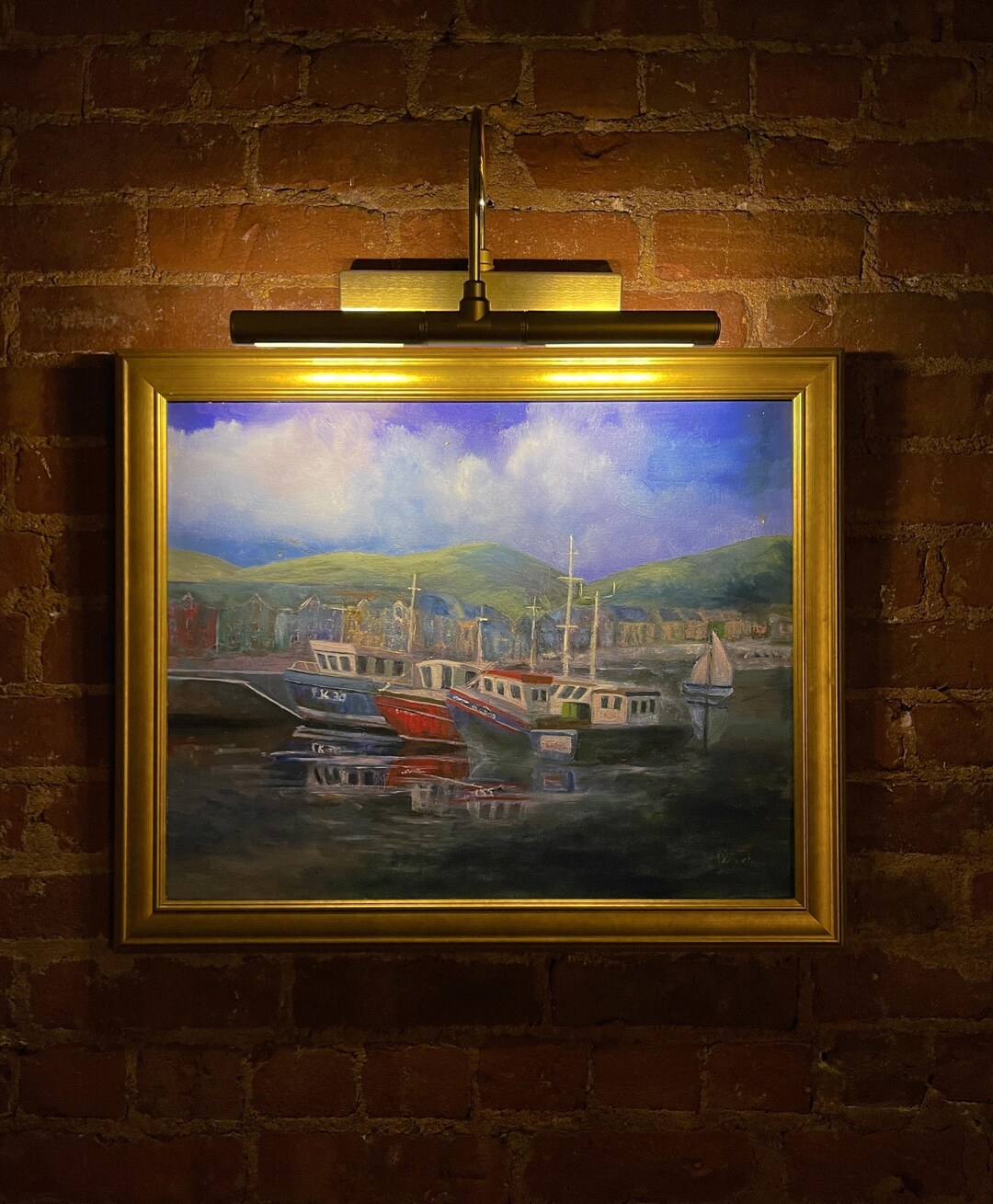 Dingle Fishing Boats, Oil Painting Fine Art ORIGINAL | Artist Darragh ...