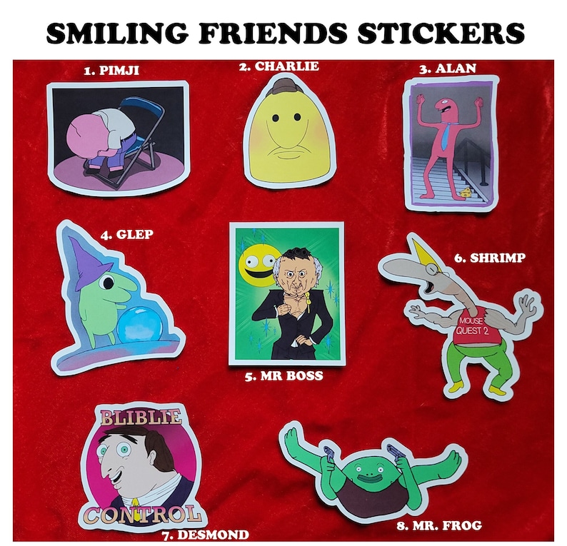 Smiling Friendship Stickers - Etsy