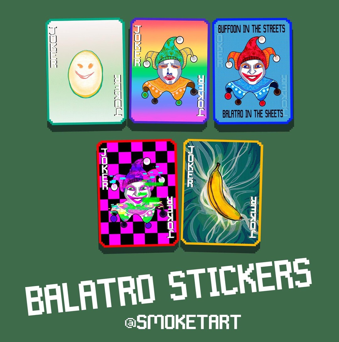 Balatro Card Stickers: Vinyl UV Proof Stickers (3x4 Inches) - Etsy