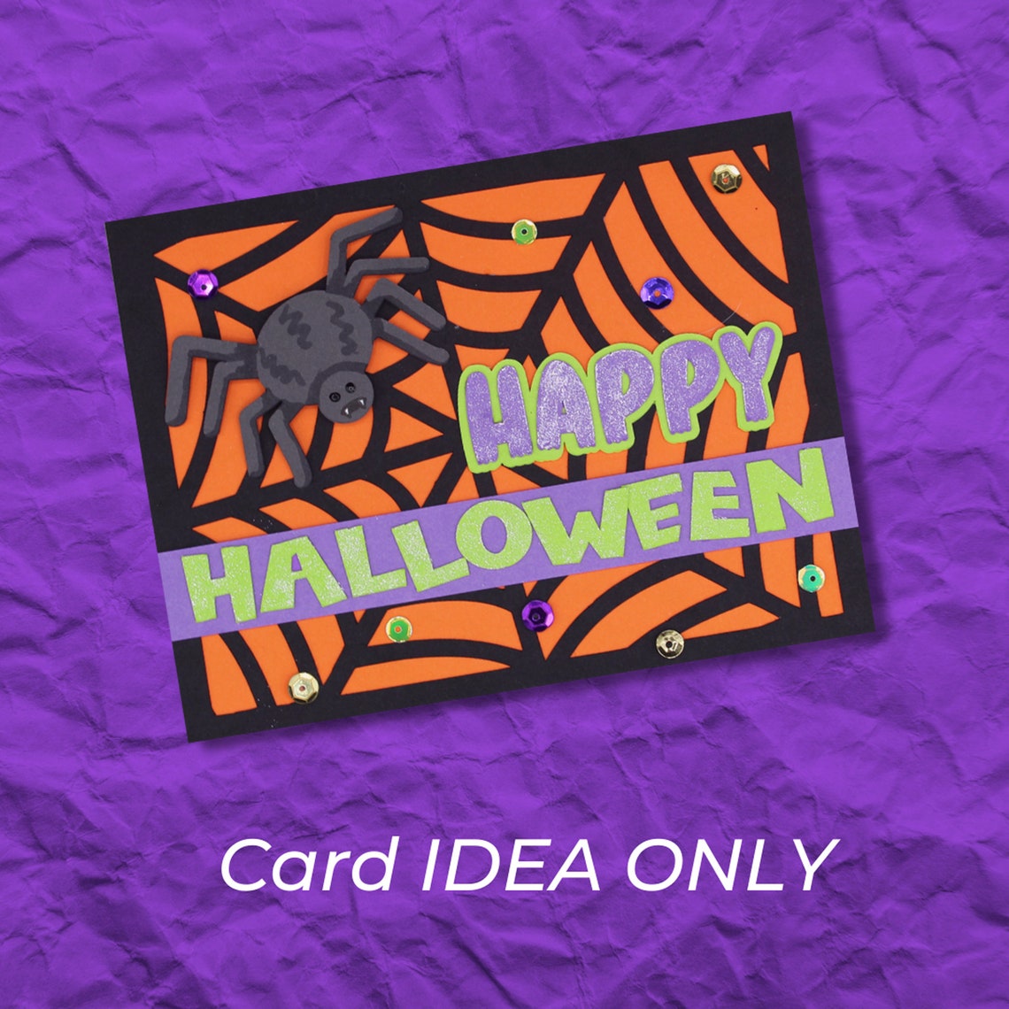 Spider Web Card Fronts Digital Files for Making Your Own Halloween ...