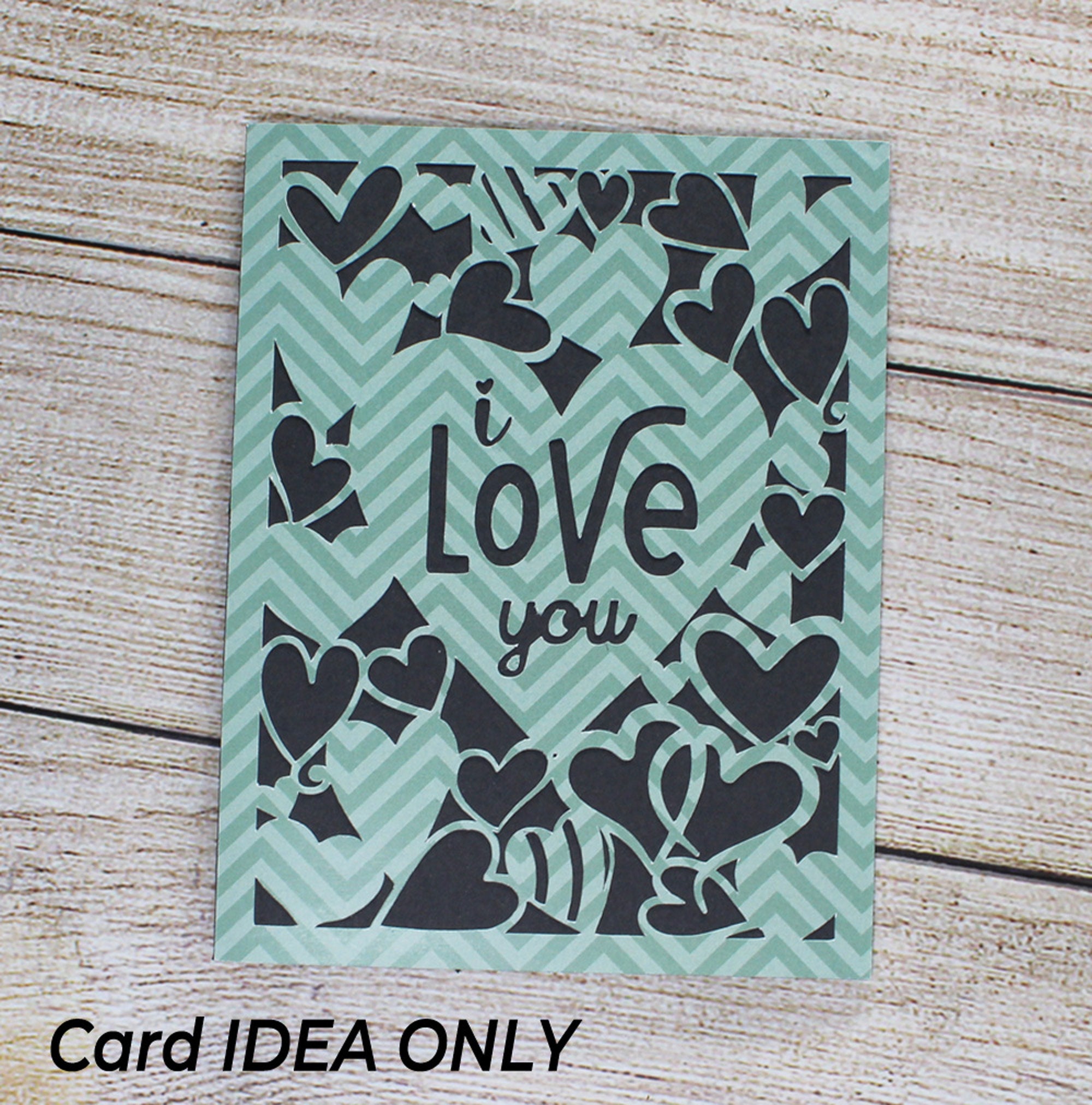 Heart Card Fronts SVG File for Making Valentine's Day, Anniversary ...