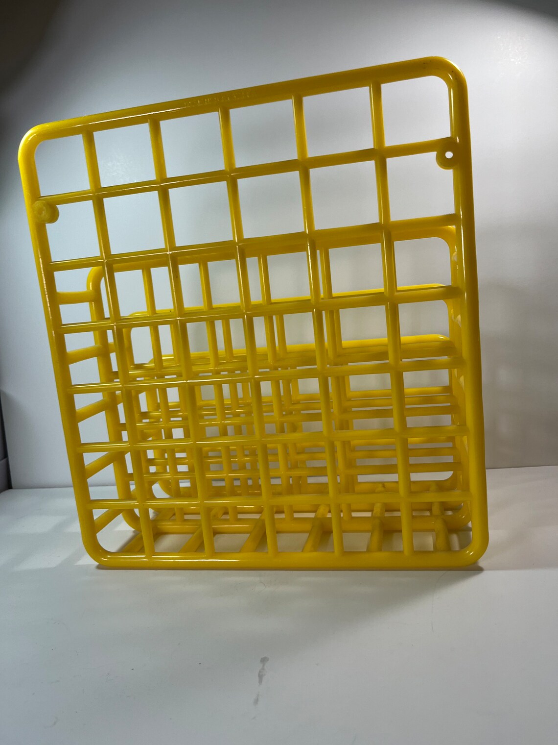 1980's Yellow Yaffa Desk Catch All Storage Organizer Wall Mount/free ...
