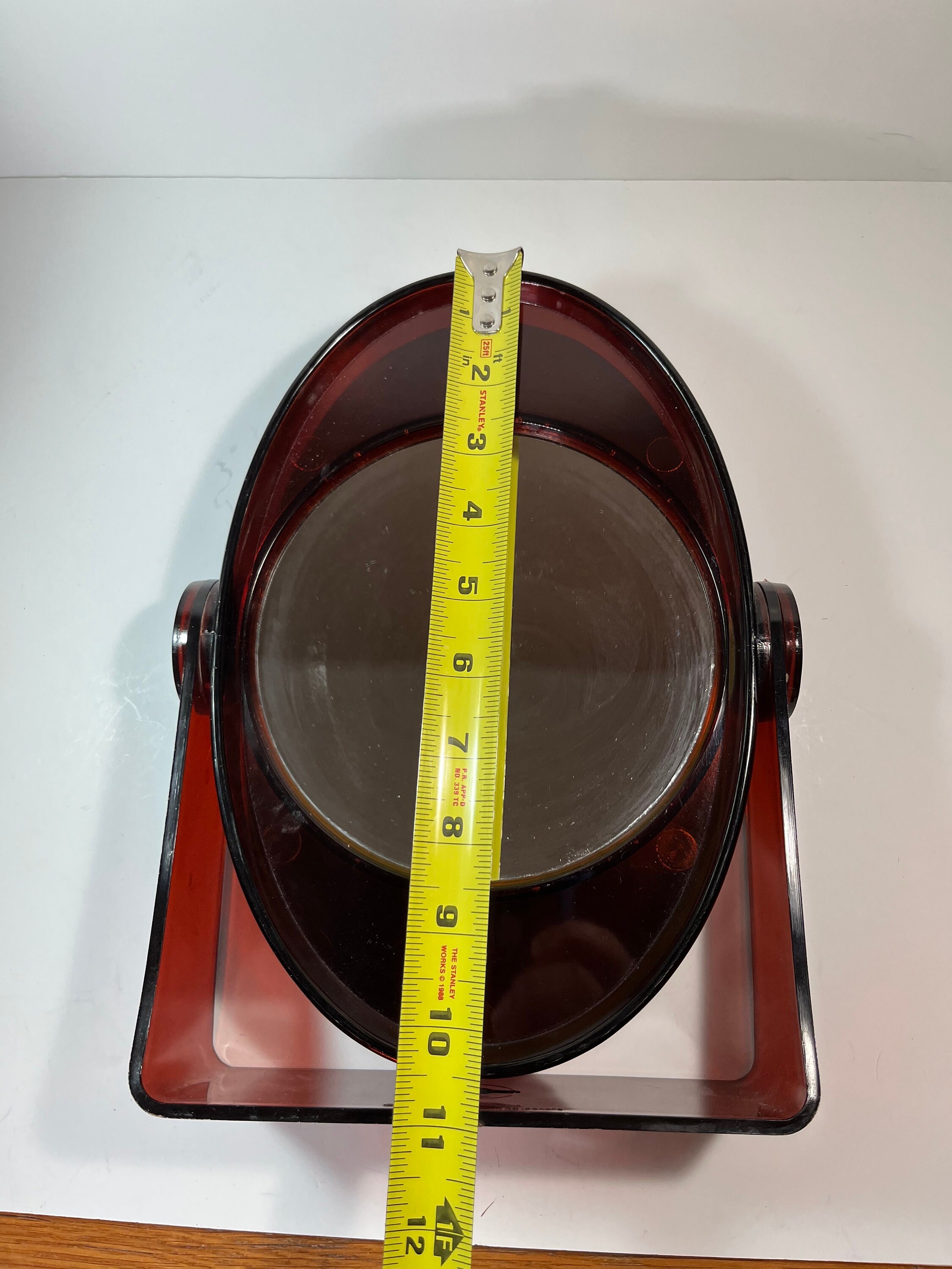 VTG 60S/70S FREESTANDING/ Wall Mount SWIVELING Vanity Mirror Brown ...