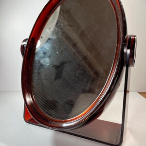 VTG 60S/70S FREESTANDING/ Wall Mount SWIVELING Vanity Mirror Brown ...