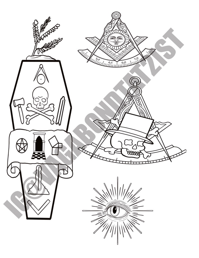 Freemason Brush Stamps for Procreate - Etsy