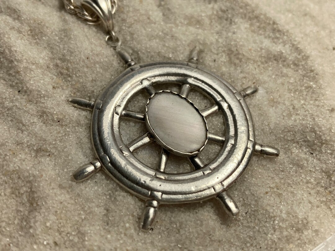 Captains Wheel With Stone - Etsy
