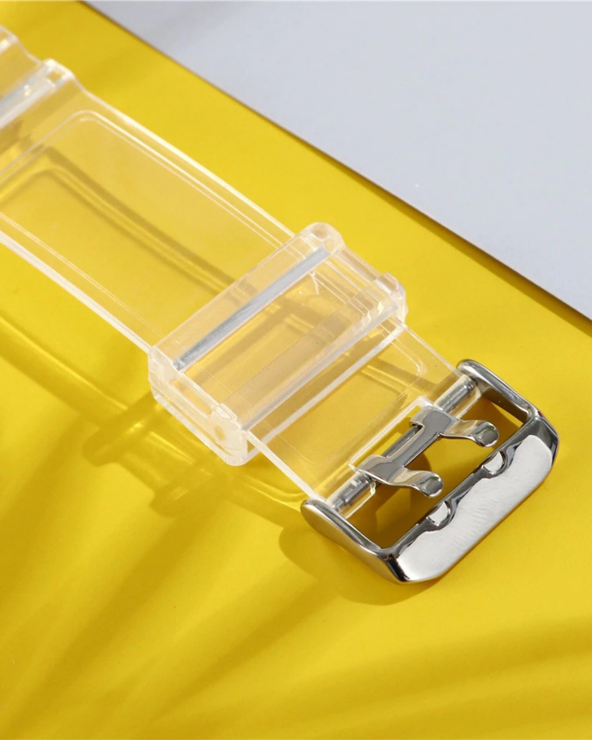 Transparent Silicone Apple Watch Strap & Case, for Series 6, SE, 5, 4 ...
