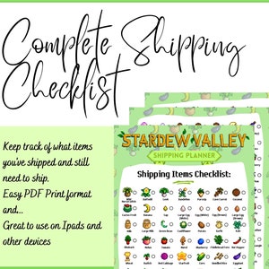 Complete Shipping Checklist Digital Download PDF Print - Etsy