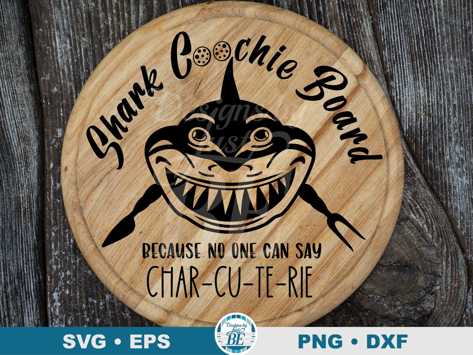 Shark Coochie Board SVG Charcuterie SVG Because No One Can - Etsy