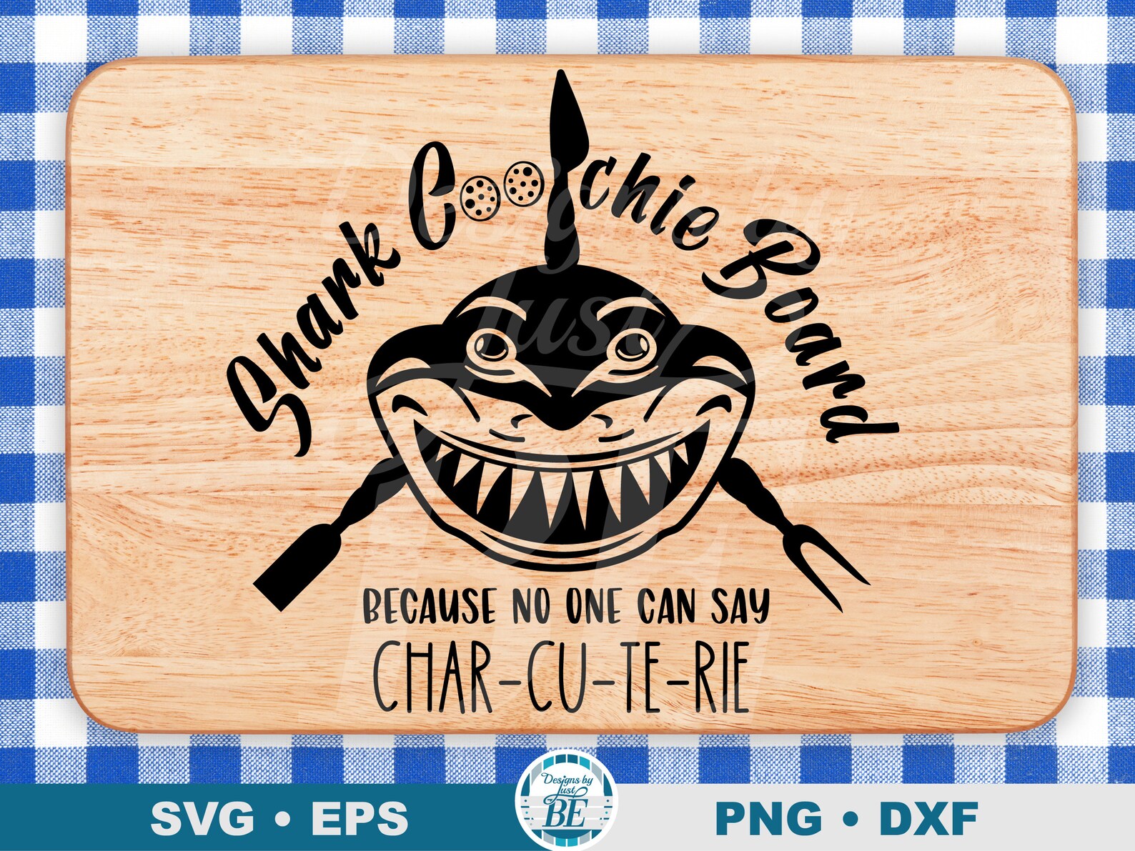 Shark Coochie Board SVG Charcuterie SVG Because No One Can - Etsy